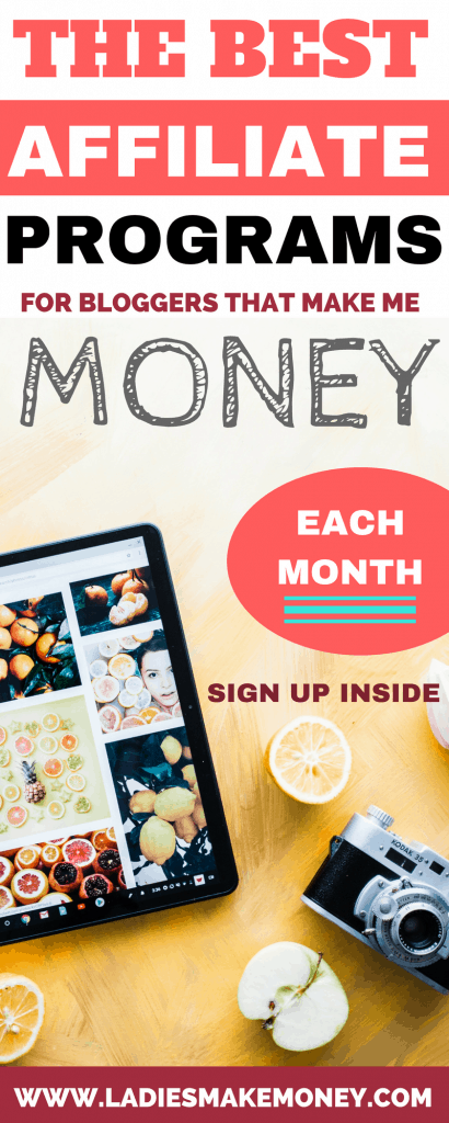 5 of the best Affiliate Programs for bloggers that make me money