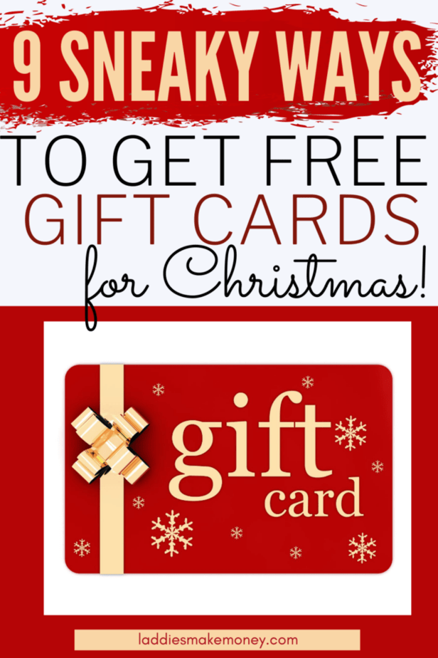 9 Ways to Get FREE Gift Cards Fast to use for Christmas this Year