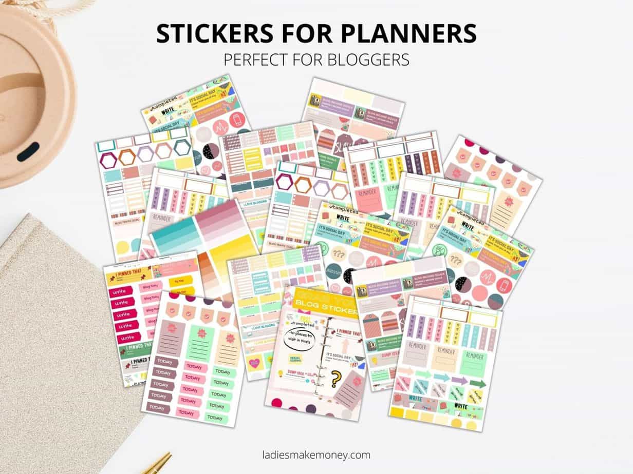 Blog Planner Stickers - Cute Stickers For Planners (Perfect For Bloggers)
