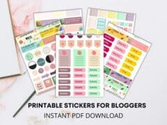 Blog Planner Stickers - Cute Stickers For Planners (Perfect For Bloggers)
