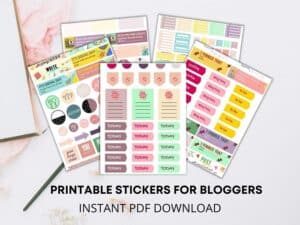 Blog Planner Stickers - Cute Stickers For Planners (Perfect For Bloggers)